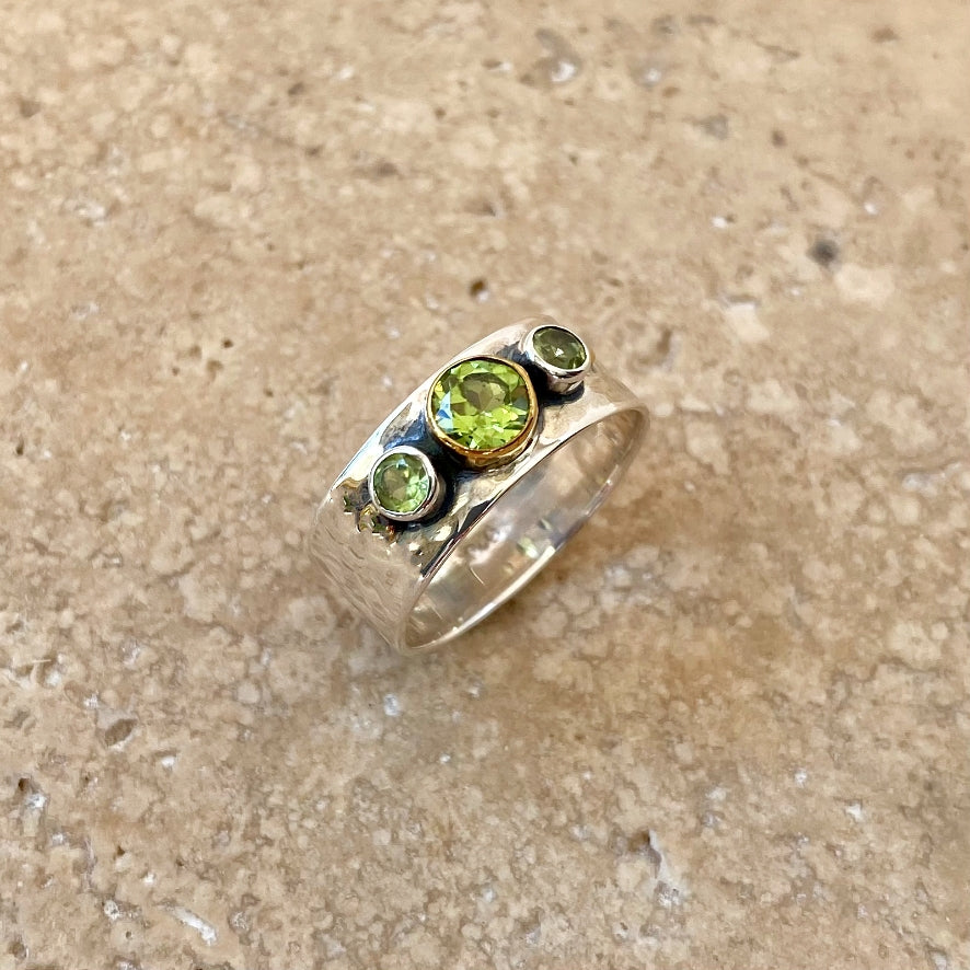 Peridot Gemstone Ring - Vermeil– Kalapriya Jewellery | For Lovers of ...