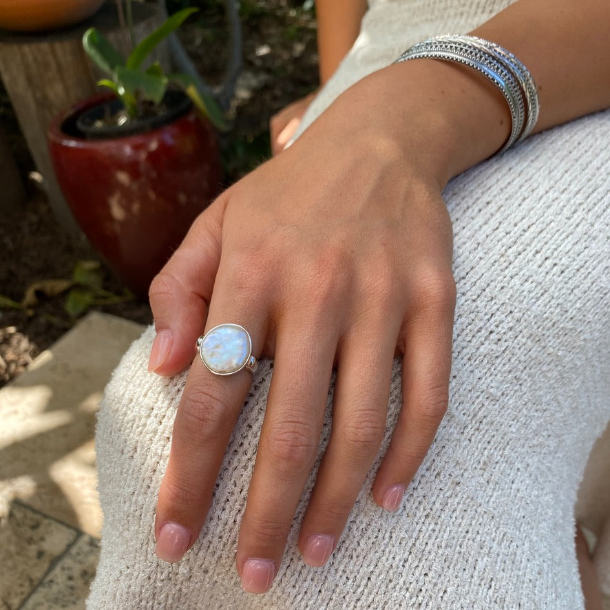 Pearl Delphi Ring– Kalapriya Jewellery | For Lovers of Handcrafted ...